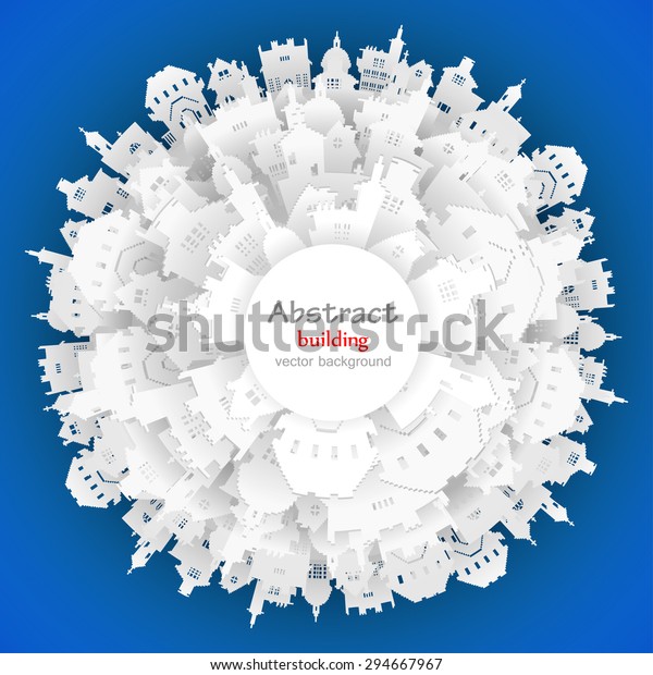 Abstract 3d Paper City Background Place Stock Vector (Royalty Free ...