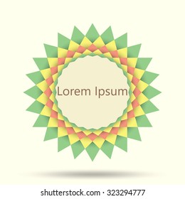 Abstract 3d Sheet Geometrical Design Element Stock Vector (Royalty Free ...