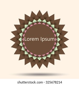 Abstract 3d Sheet Geometrical Design Element Stock Vector (Royalty Free ...