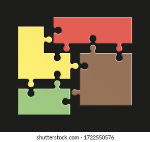 14,603 Rectangle puzzle piece Images, Stock Photos & Vectors | Shutterstock