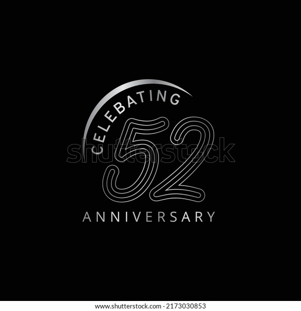 Abstract 52 Number Logo Number 52 Stock Vector (Royalty Free ...