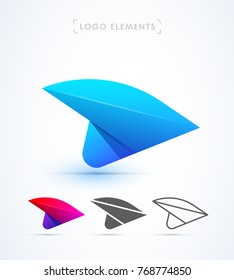 Abstract Aircraft Tale Logo Template Stock Vector (Royalty Free ...