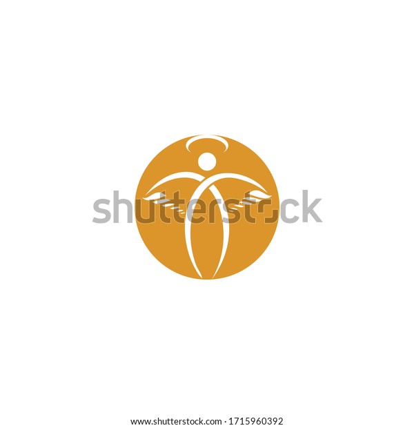 Abstract Angel Vector Logo Design Represents Stock Vector (Royalty Free ...