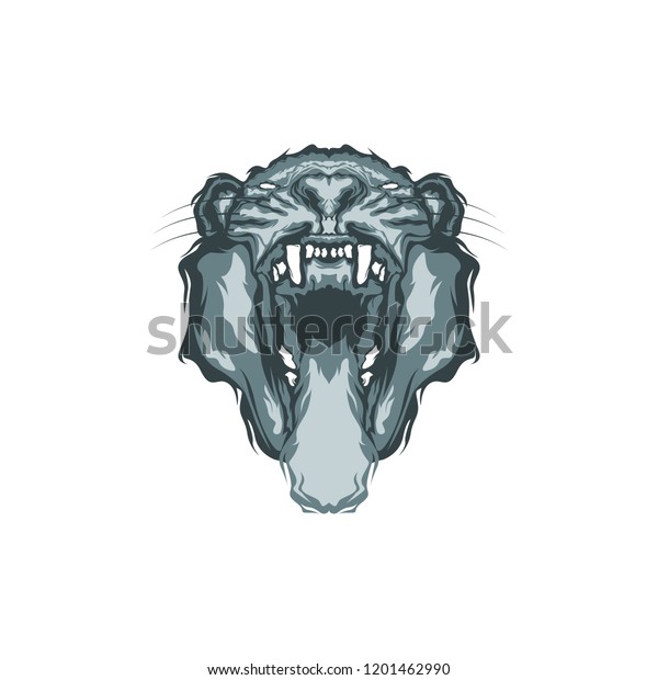Abstract Animal Head Logo Vector Stock Vector (Royalty Free) 1201462990 ...