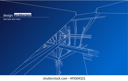Abstract Architectural Background Layout Design Stock Vector (Royalty ...