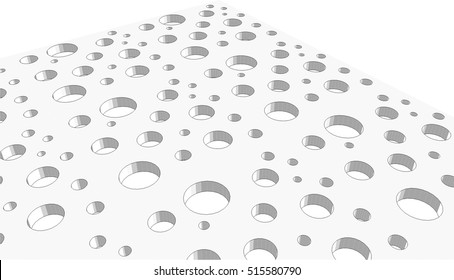 Abstract Architecture Design Perforated Wall Stock Vector (Royalty Free ...