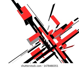 Soviet Abstract Painting Background Style Socialist Stock Vector ...