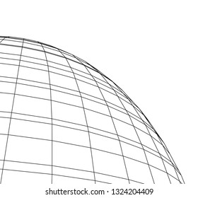 Abstract Architecture Dome 3d Stock Vector (Royalty Free) 1324204409 ...