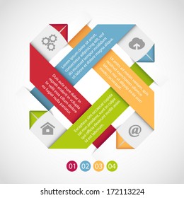 Abstract Arrow Infographics Template Stock Vector Royalty Free
