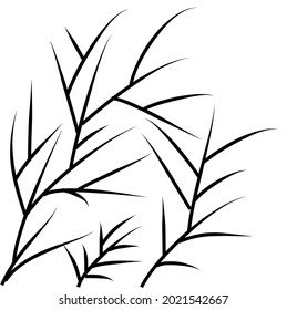 Abstract Art Grass Lines Forming Stock Vector (Royalty Free) 2021542667 ...