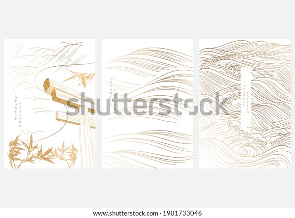 Abstract Art Landscape Background Line Pattern Stock Vector (Royalty ...