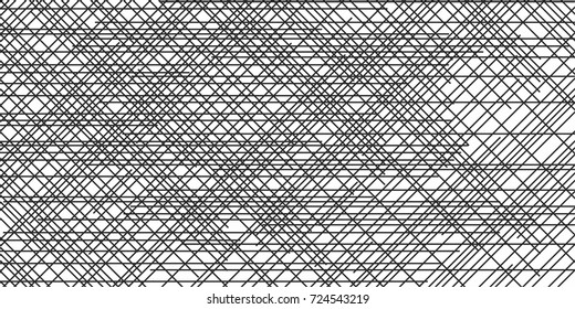 Abstract Art Monochrome Line Pattern Background Stock Vector (Royalty ...