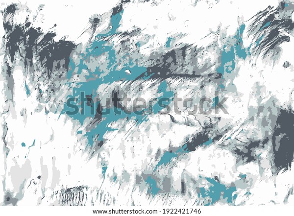 Abstract Art Monotype Water Paint Brush Stock Vector (Royalty Free ...