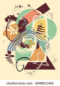 Abstract Art Poster Vector Illustration Stock Vector (Royalty Free ...