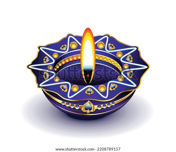 Abstract Artistic Creative Blue Deepak Vector Stock Vector (Royalty ...