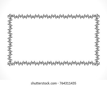 Abstract Artistic Creative Border Vector Illustration Stock Vector ...