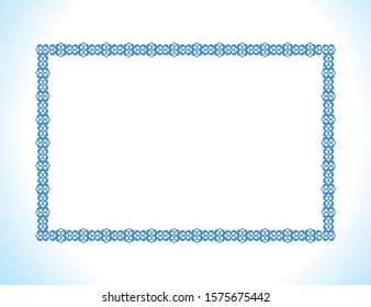 Abstract Artistic Blue Border Vector Illustration 스톡 벡터(로열티 프리 ...