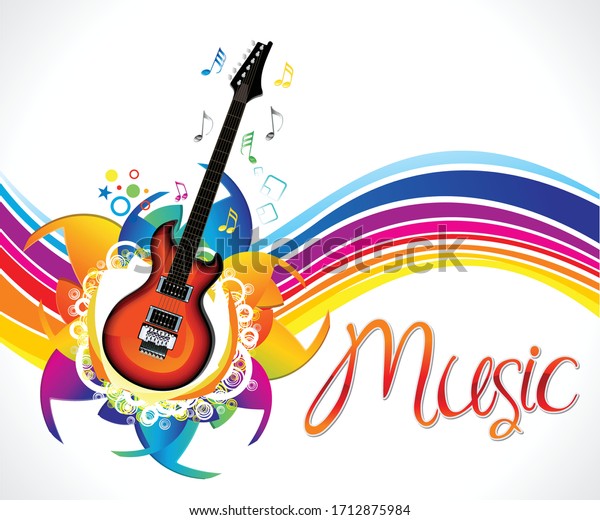 Abstract Artistic Creative Music Background Explotion Stock Vector ...
