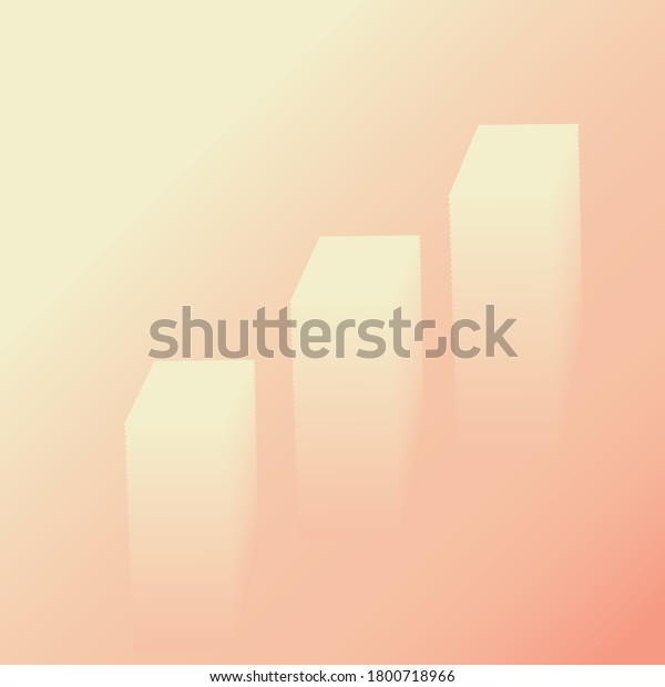 Abstract Artistic Pink Background Disappearing Steps Stock Vector ...