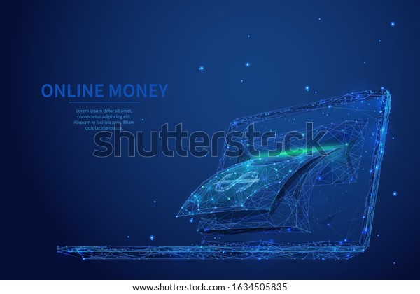 Abstract Atm On Laptop Screen Digital Stock Vector (Royalty Free ...
