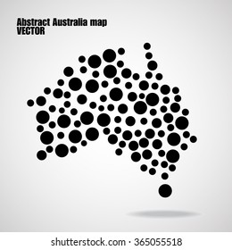 Abstract Australia Map Vector Illustration Eps Stock Vector (Royalty ...