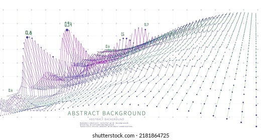 Abstract Background 3d Grid Color Data Stock Vector (Royalty Free ...