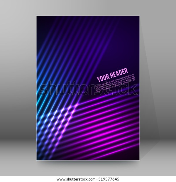Abstract Background Advertising Brochure Design Elements Stock Vector ...