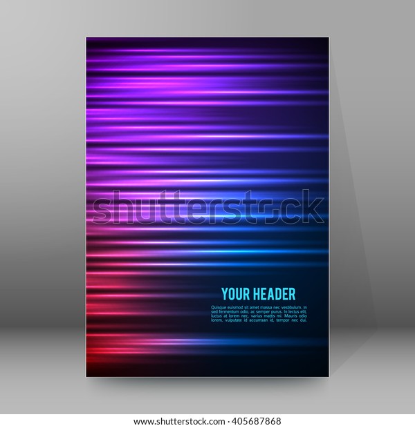 Abstract Background Advertising Brochure Design Elements Stock Vector ...