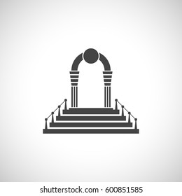 Abstract Background Arch Silhouette Arch Icon Stock Vector (Royalty ...