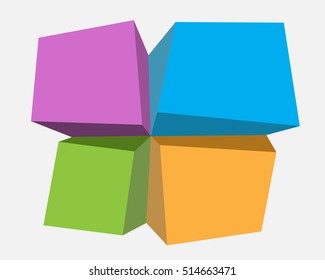 22,971 4 Cubes Images, Stock Photos & Vectors | Shutterstock