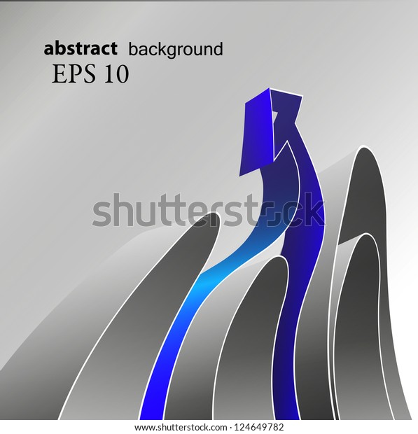 Abstract Background Blue Arrow Line Eps Stock Vector (Royalty Free ...