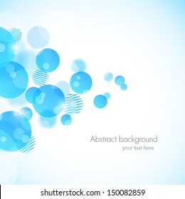 Abstract Background Blue Circles Stock Vector (Royalty Free) 150082859