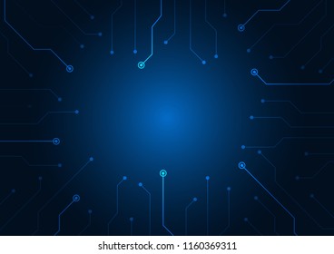 Abstract Background Blue Color Technology Concept Stock Vector (Royalty ...