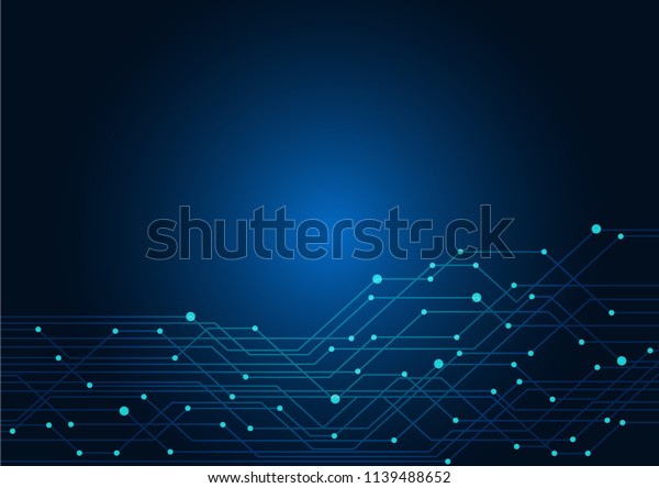 Abstract Background Blue Color Technology Concept Stock Vector (Royalty ...