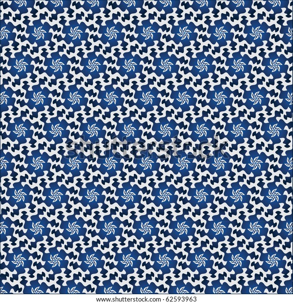 Abstract Background Blue Repetitive Figures Stock Vector (Royalty Free ...