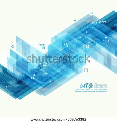 Abstract Background Blue Stripes Corner Stock Vector (Royalty Free ...