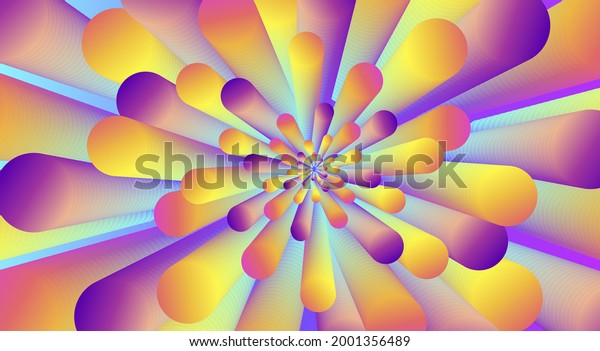 Abstract Background Bright Colorful 3d Burst Stock Vector (Royalty Free ...