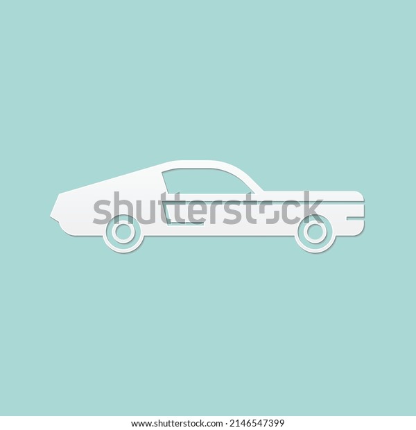 Abstract Background Car Side View Paper Stock Vector (Royalty Free ...