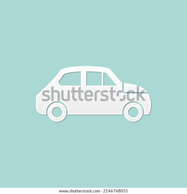Abstract Background Car Side View Paper Stock Vector (Royalty Free ...