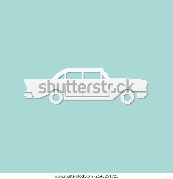 Abstract Background Car Side View Paper Stock Vector (Royalty Free ...