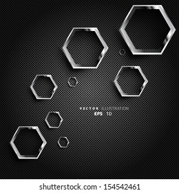 Abstract Background Carbon Texture Geometric Elements Stock Vector ...