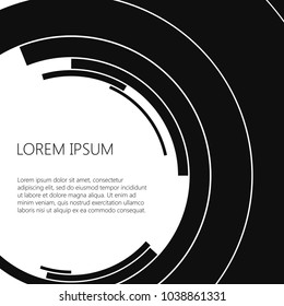 Abstract Background Circles Lines Technology Backdrop Stock Vector ...
