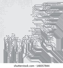 Technological Vector Background Circuit Board Texture Stock Vector (Royalty Free) 132283106