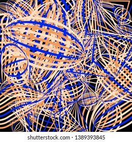 Abstract Background Color Striped Figures Print Stock Vector (Royalty ...