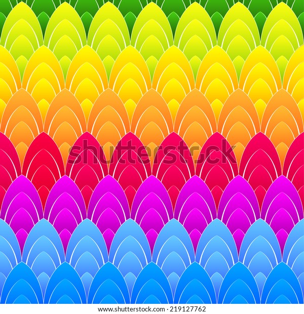 Abstract Background Concentric Rainbow Colourful Ellipses Stock Vector ...