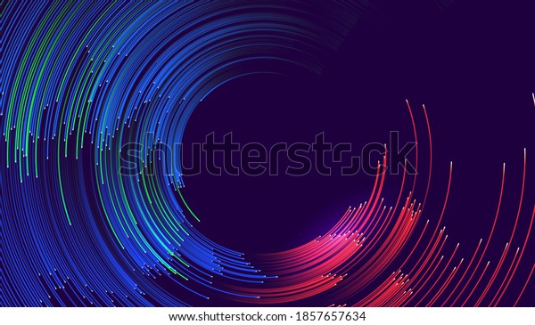 Abstract Background Consisting Colorful Arcs Vector Stock Vector ...