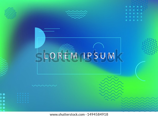 Abstract Background Cool Gradient Shapes Line Stock Vector (Royalty ...