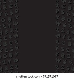 Abstract Background Currency Symbols Vector Illustration Stock Vector ...