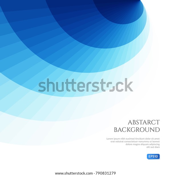 Abstract Background Curved Geometric Shapes Bright Stock Vector ...