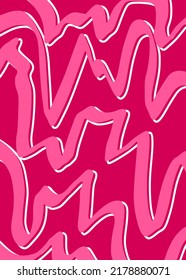Abstract Background Cute Wavy Line Pattern Stock Vector (Royalty Free ...